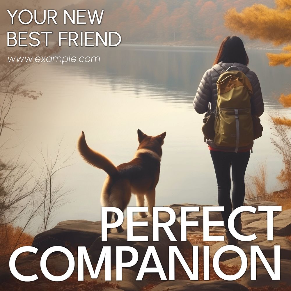 Adopt dog Facebook post template | Premium Editable Template - rawpixel