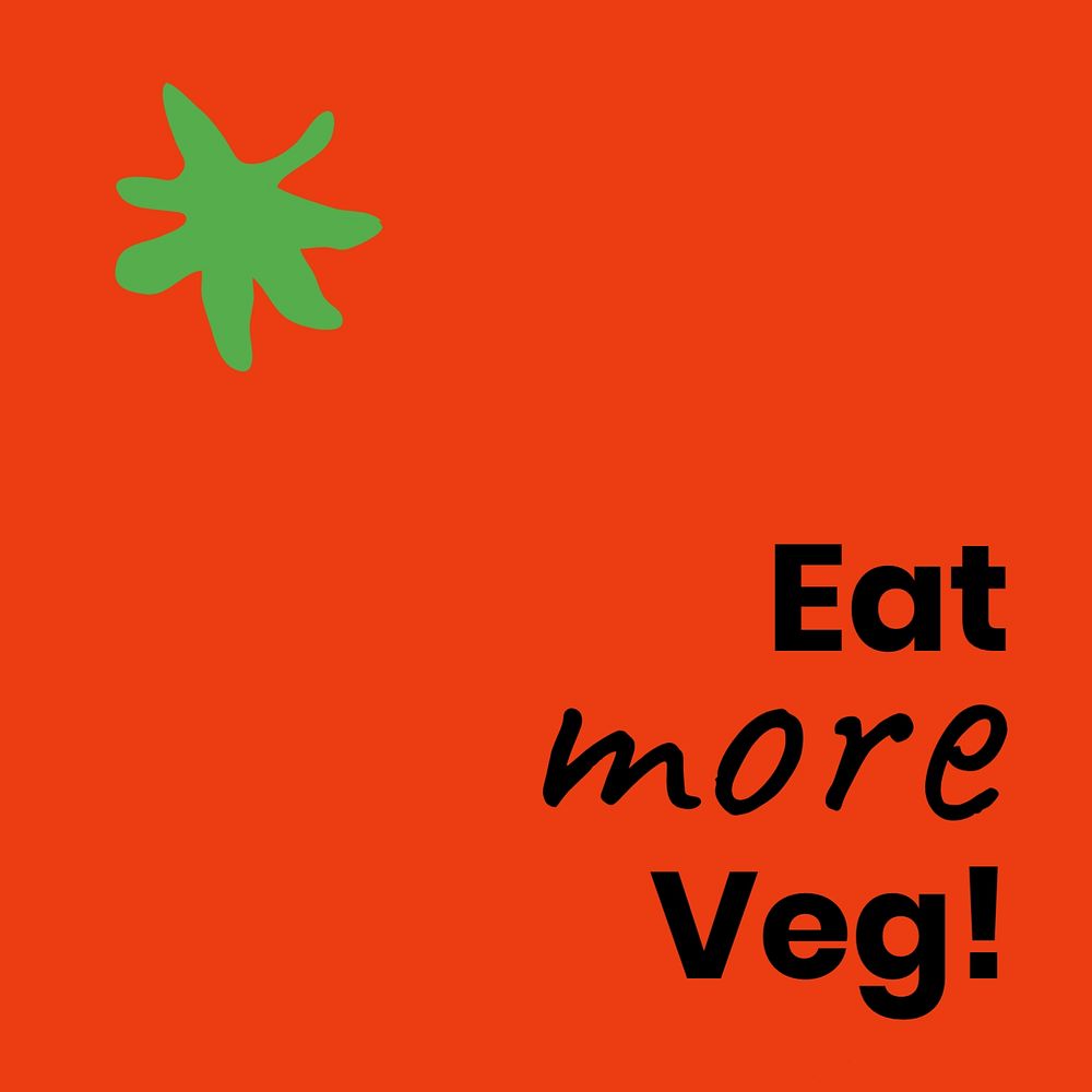 Eat more veg Facebook post | Premium Editable Template - rawpixel