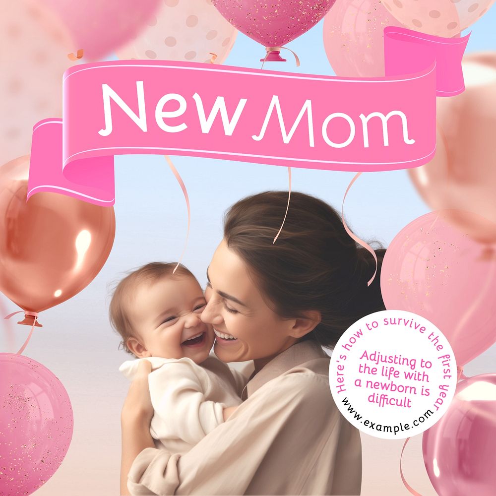 Mother & newborn baby Facebook | Premium Editable Template - rawpixel