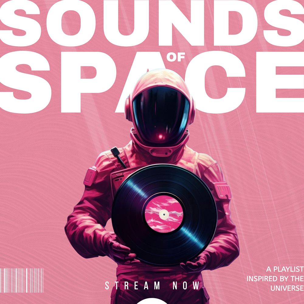 Space playlist cover template | Premium Editable Template - rawpixel