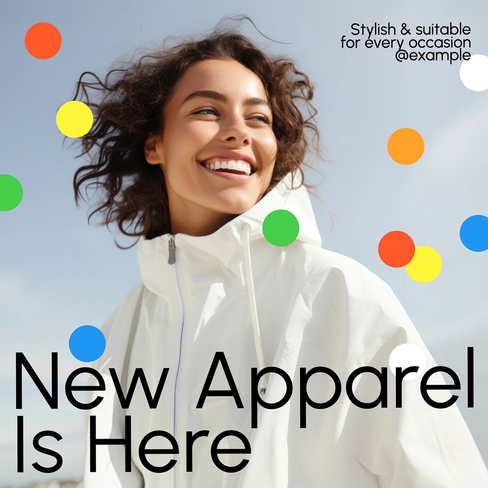 New apparel Instagram post template | Premium Editable Template - rawpixel