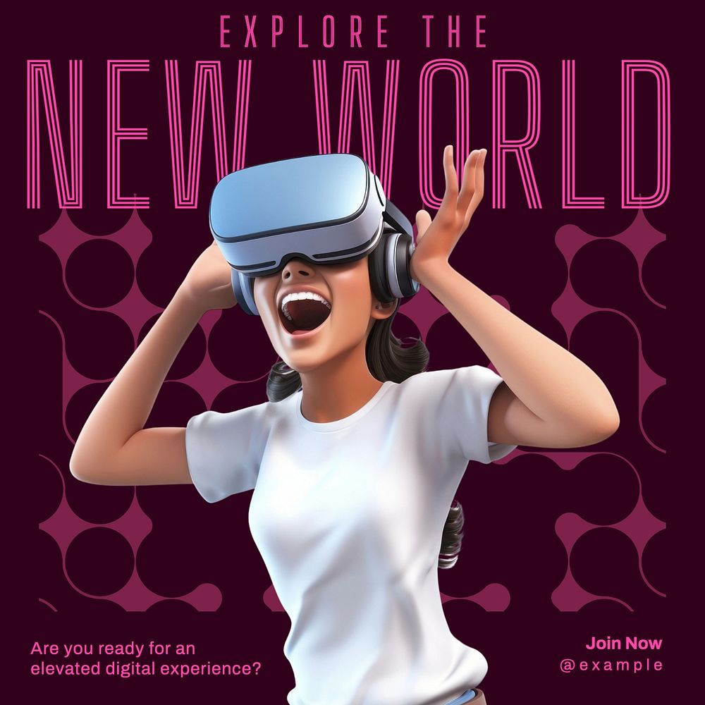 Metaverse Instagram post template | Premium Editable Template - rawpixel