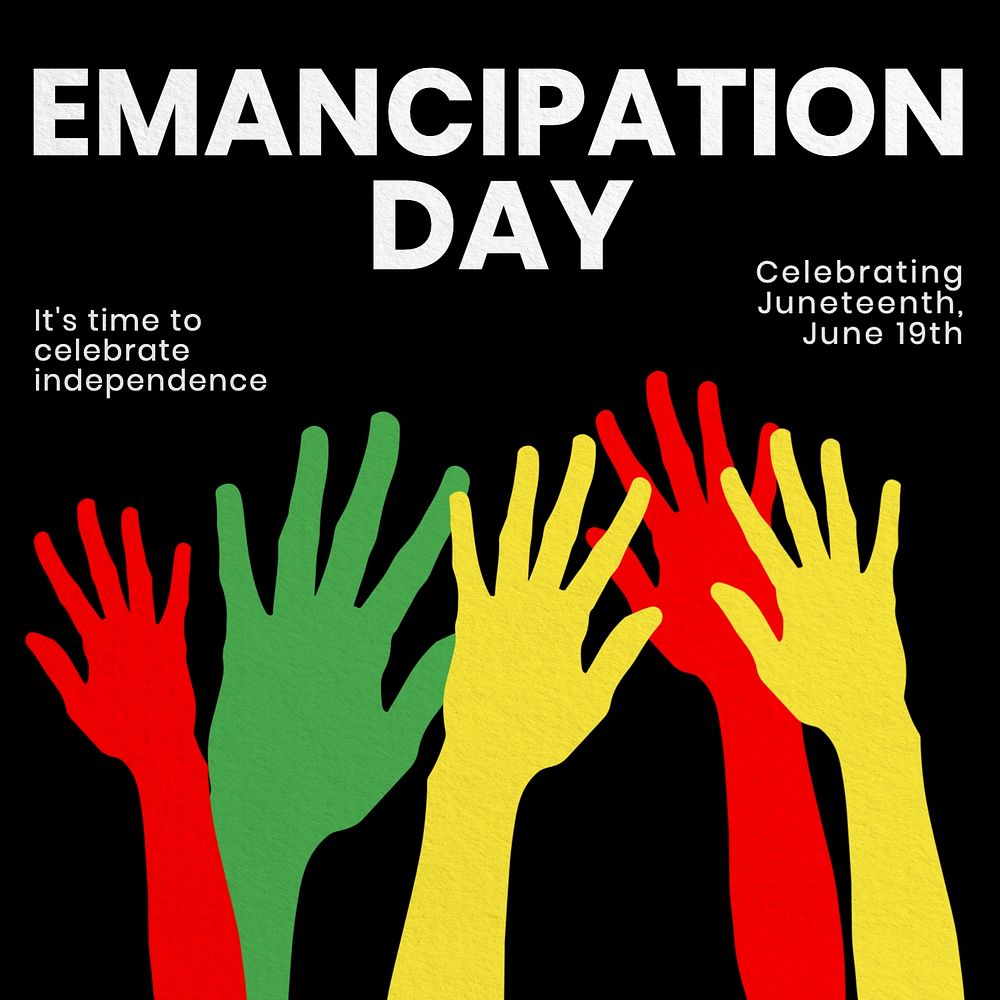 Emancipation day Instagram post template | Premium Editable Template ...