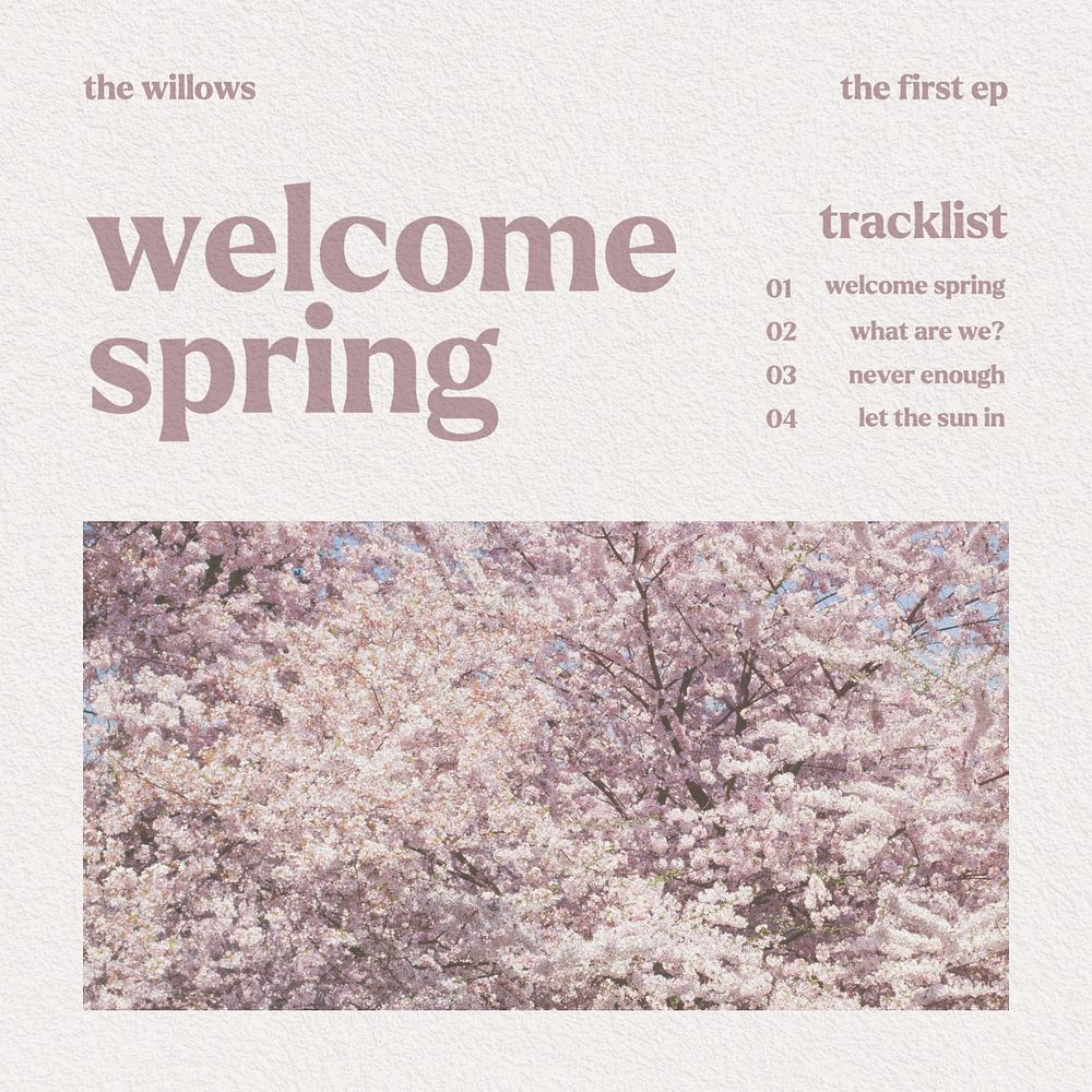 Spring album Instagram post template | Premium Editable Template - rawpixel