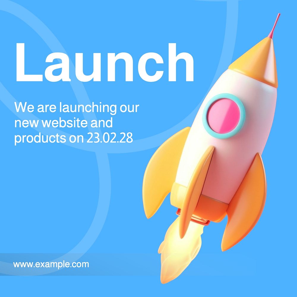 Business launch Instagram post template | Premium Editable Template ...