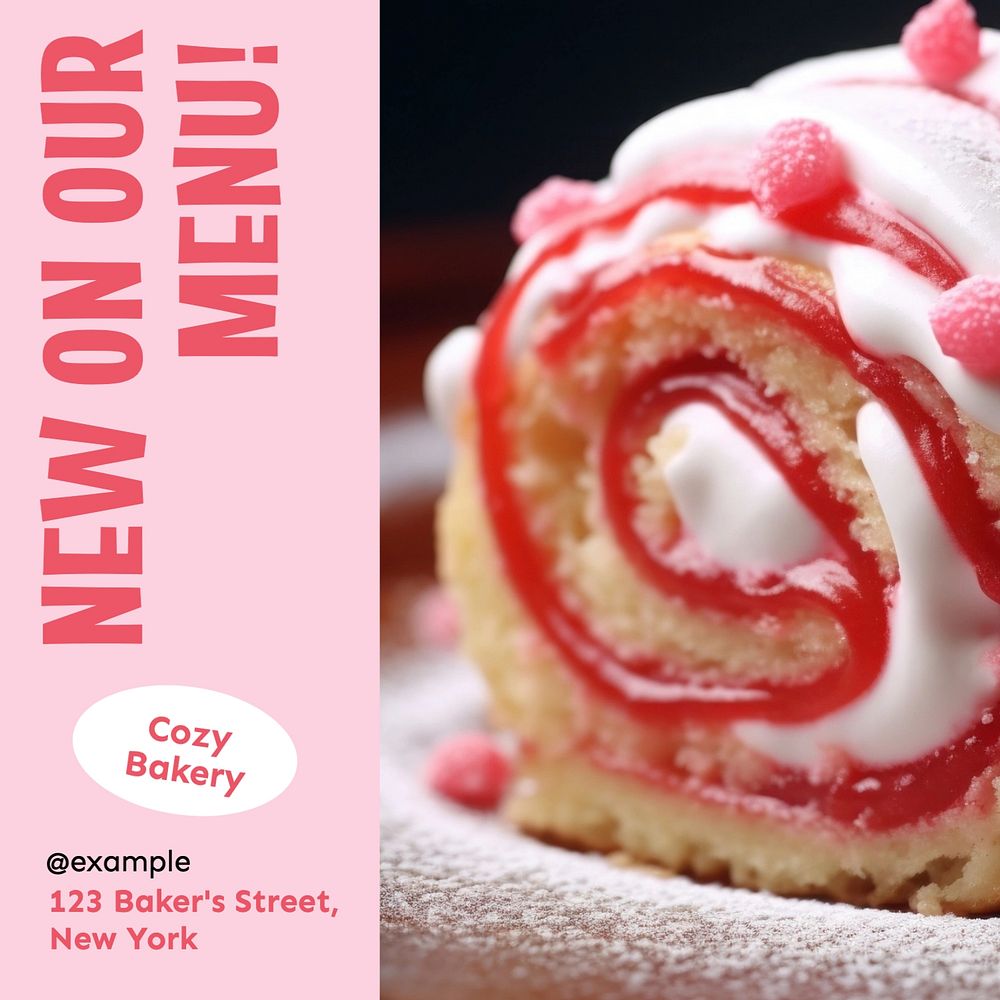 New menu Instagram post template | Premium Editable Template - rawpixel