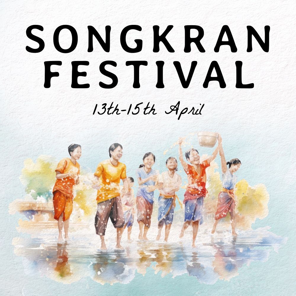 Songkran Designs | Free Editable Templates, Logos, Mockups & Remix ...