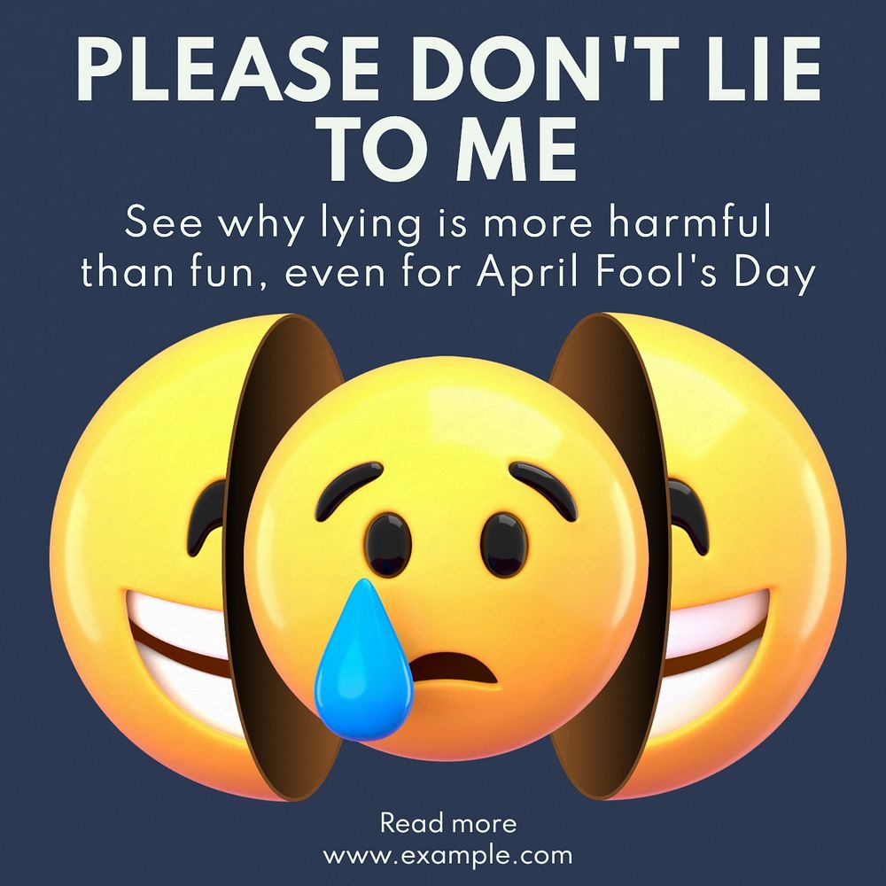 April fool's day Instagram post | Premium Editable Template - rawpixel