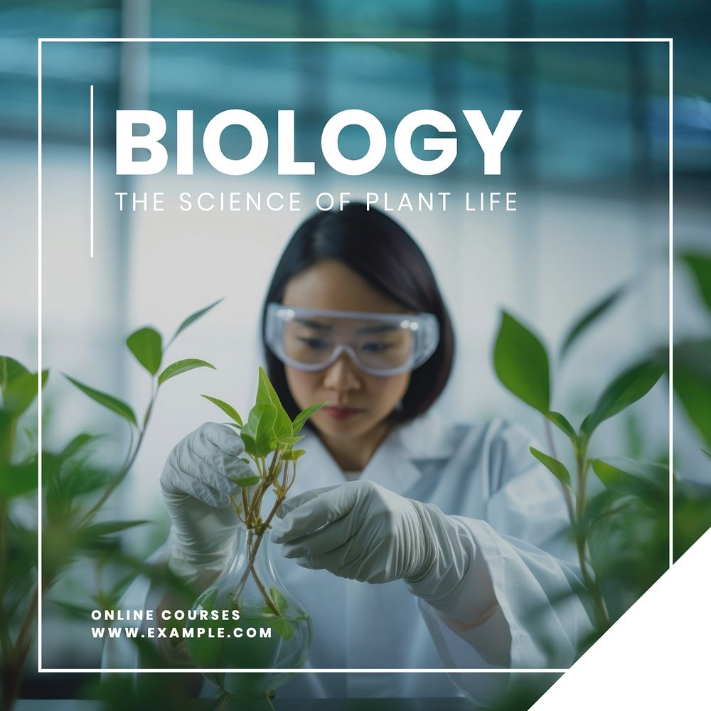 Biology Instagram post template | Premium Editable Template - rawpixel