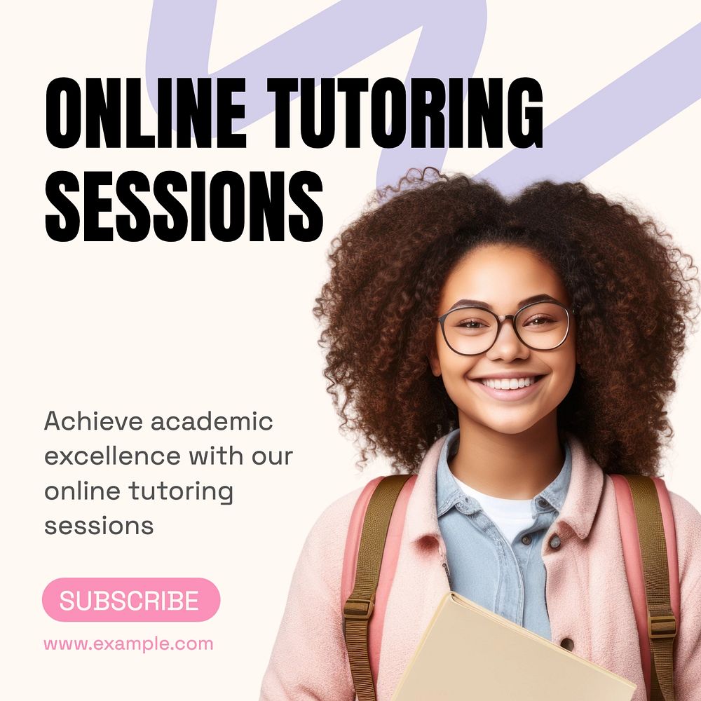 Online tutoring sessions Instagram post | Premium Editable Template ...