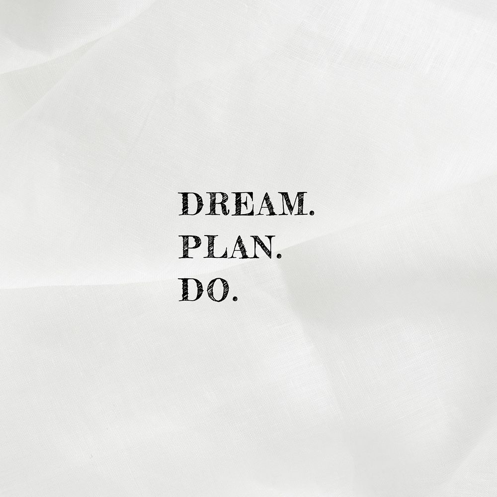 Dream, Plan, Do Facebook post | Premium Editable Template - rawpixel