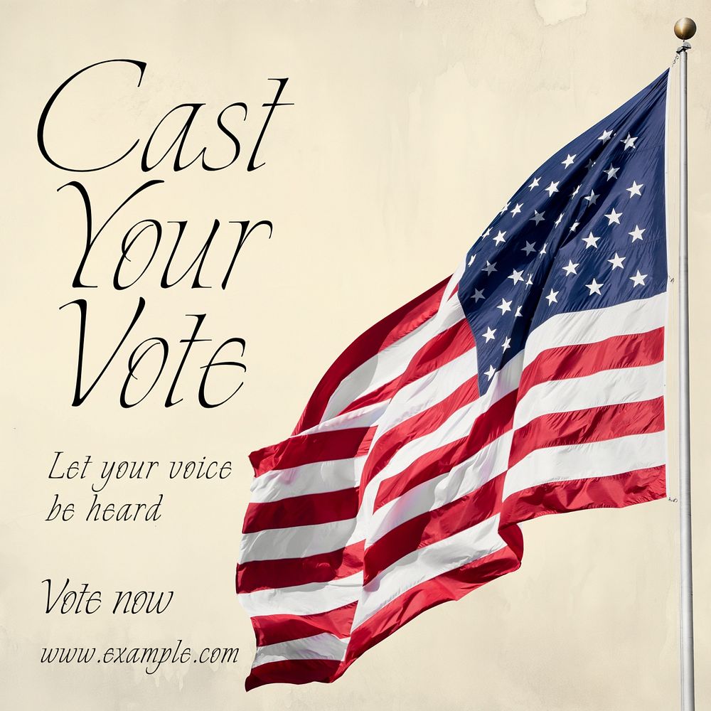 Vote Instagram post template | Premium Editable Template - rawpixel