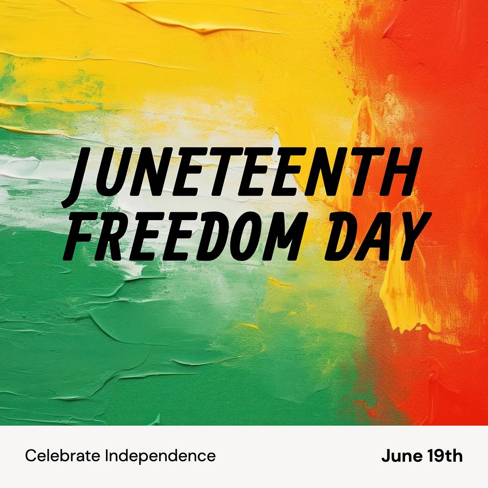 Juneteenth Instagram post template | Free Editable Template - rawpixel