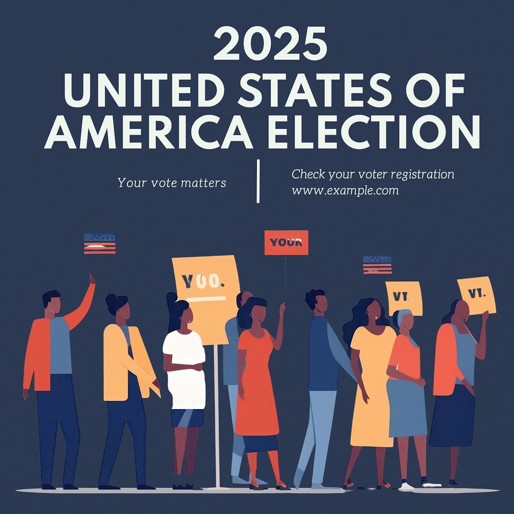 America election Instagram post template | Premium Editable Template ...