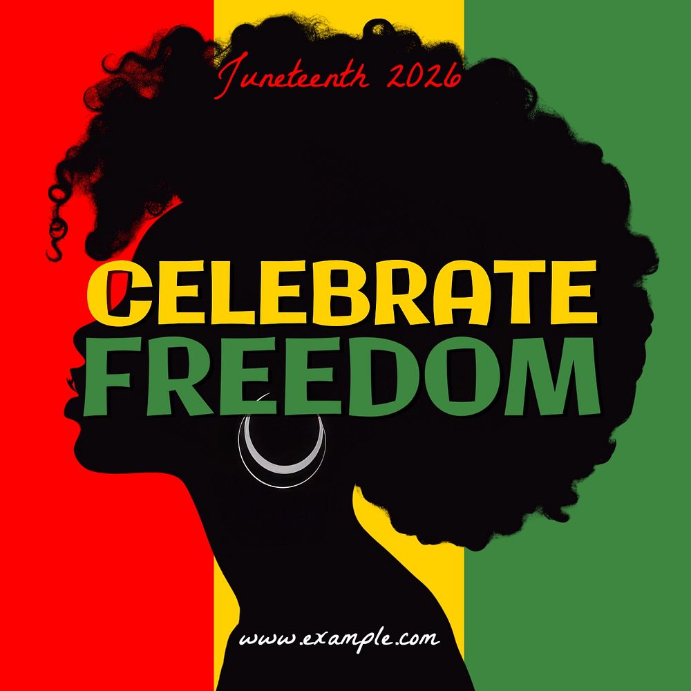 Celebrate freedom Instagram post template | Free Editable Template ...
