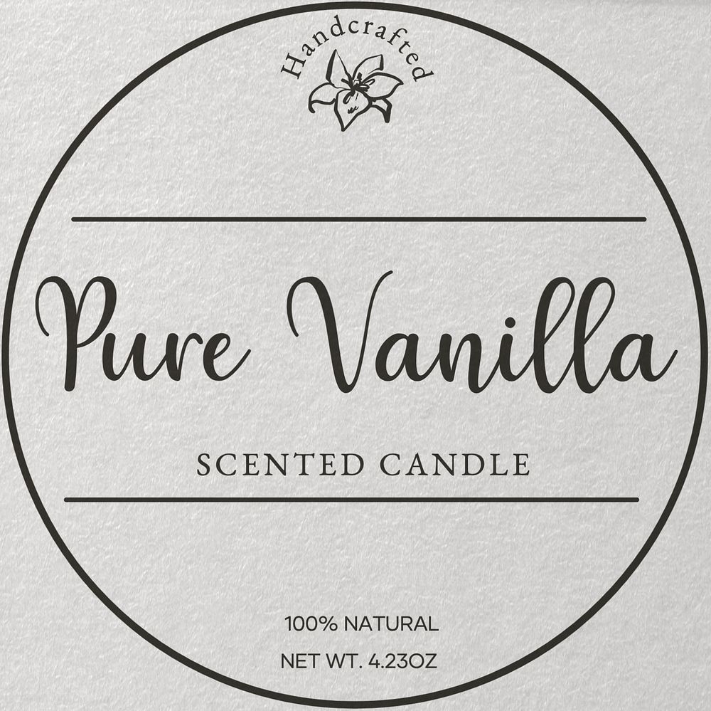 Scented candle label template, editable | Premium Editable Template ...