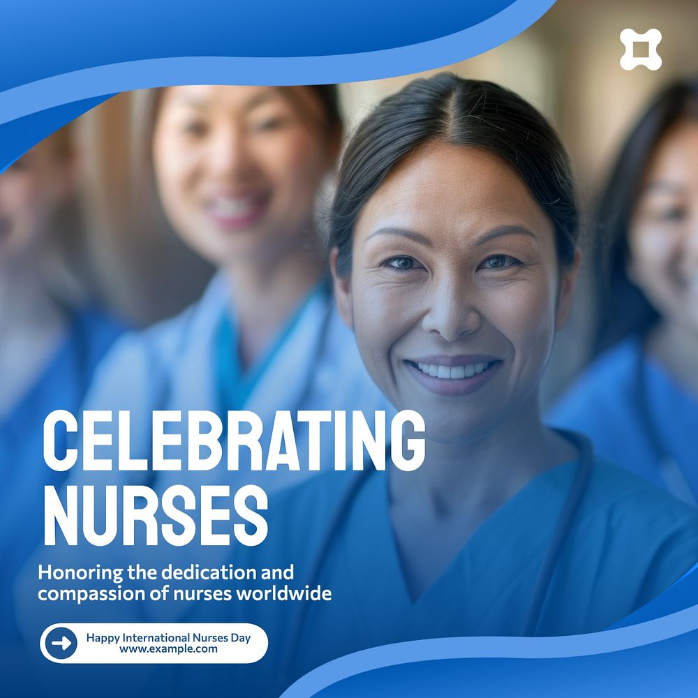 International nurses day Instagram post | Premium Editable Template ...