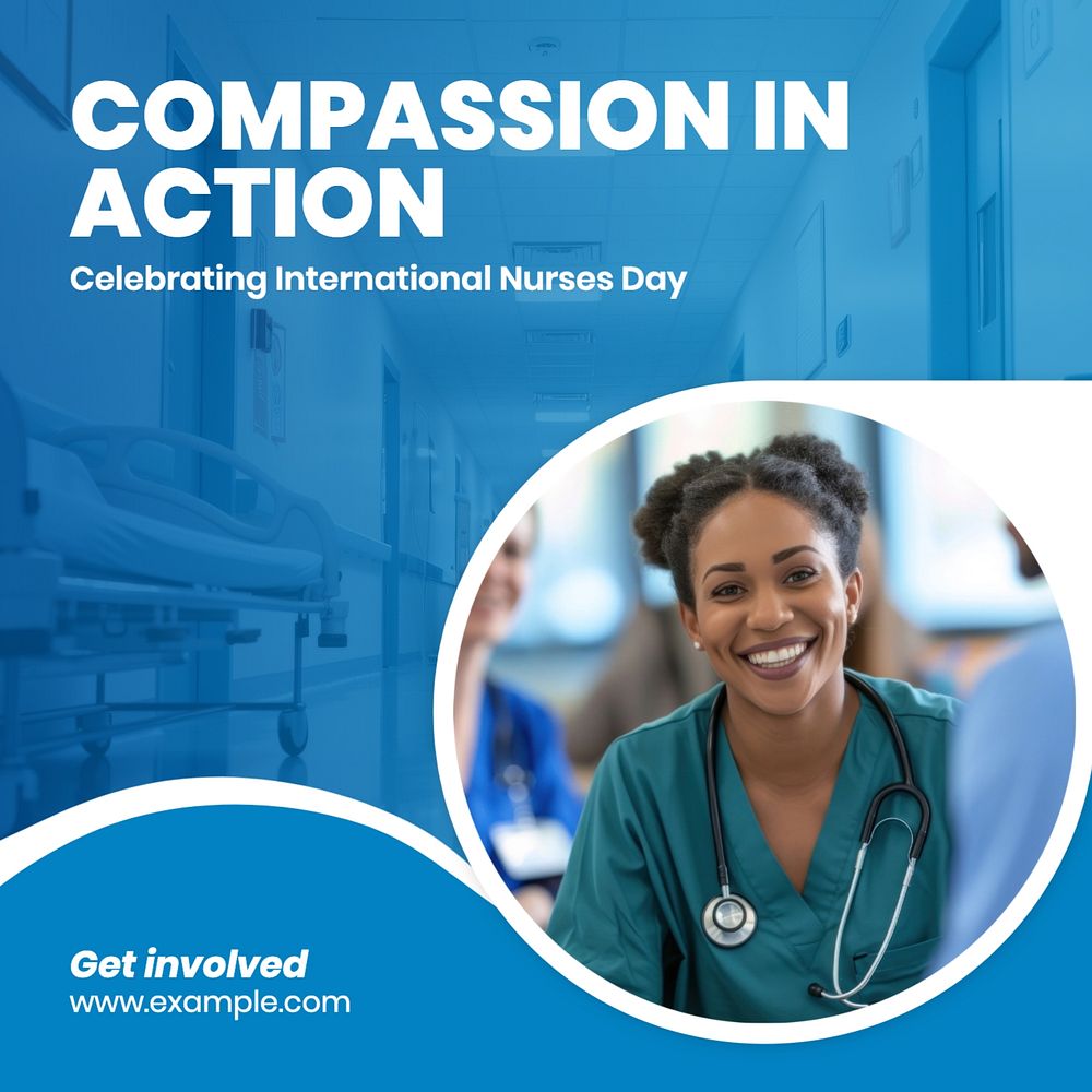 International nurses day Instagram post | Premium Editable Template ...