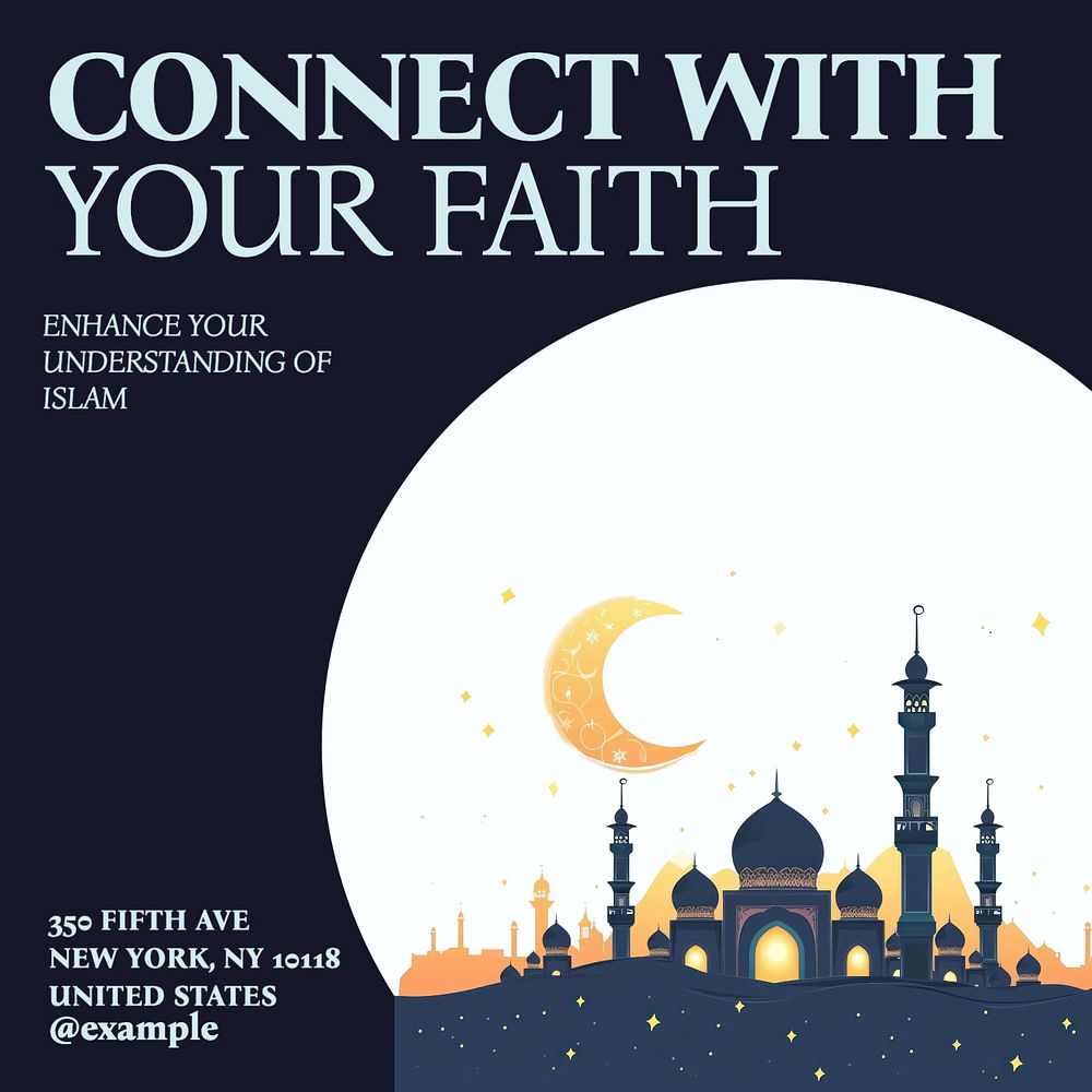 Prayer islam Instagram post template | Premium Editable Template - rawpixel