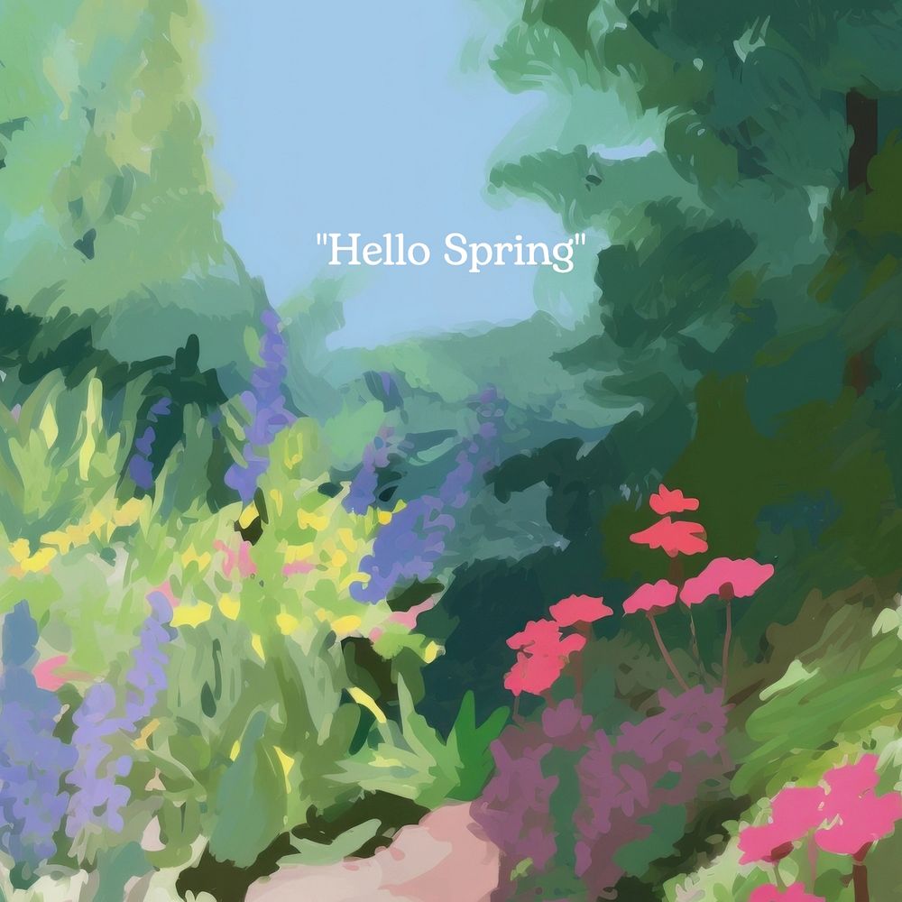 Hello spring Instagram post template | Premium Editable Template - rawpixel