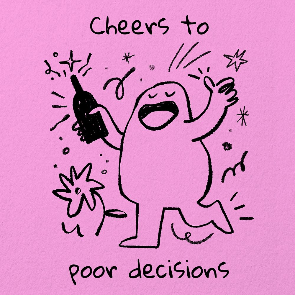 Funny life quote post template | Premium Editable Template - rawpixel