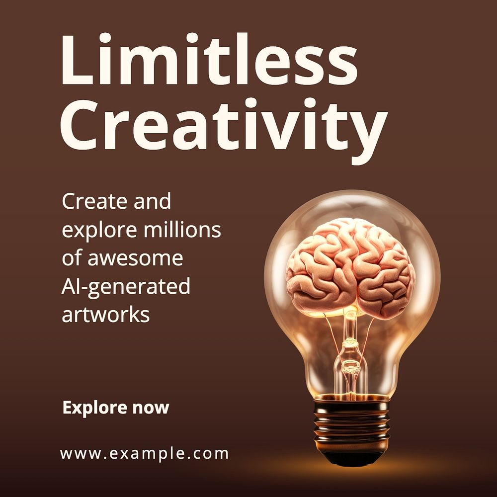 Limitless creativity Instagram post template | Premium Editable ...