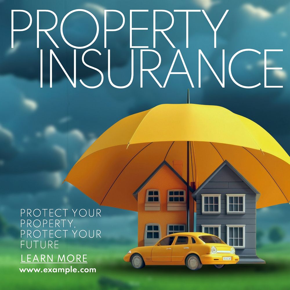 Insurance Instagram post template | Premium Editable Template - rawpixel