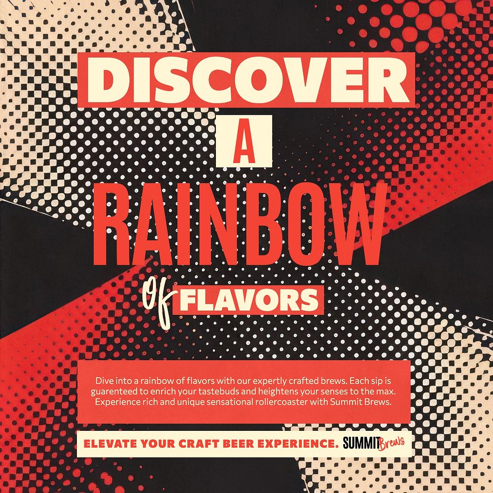 Craft beer Instagram post template | Premium Editable Template - rawpixel