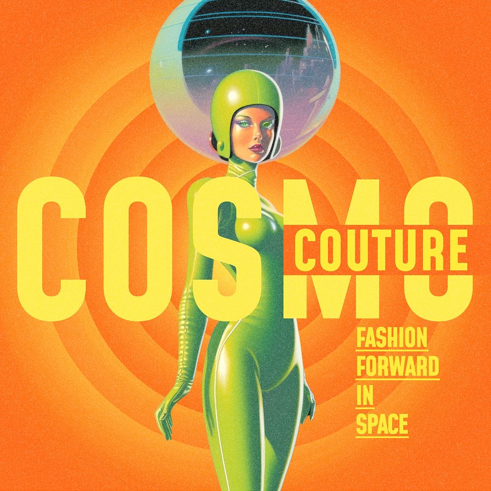 Cosmo couture Instagram post template | Premium Editable Template ...