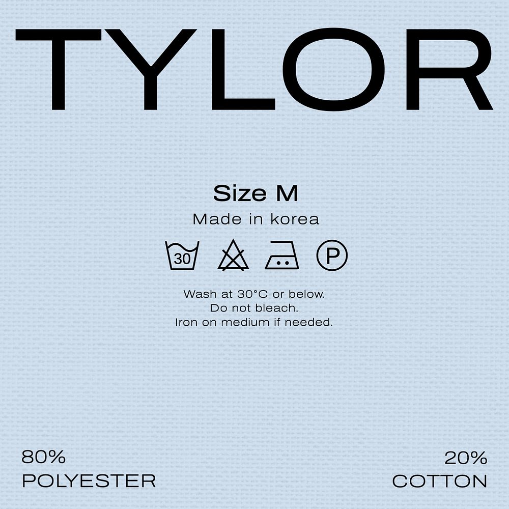 Clothes label template, editable design | Premium Editable Template ...
