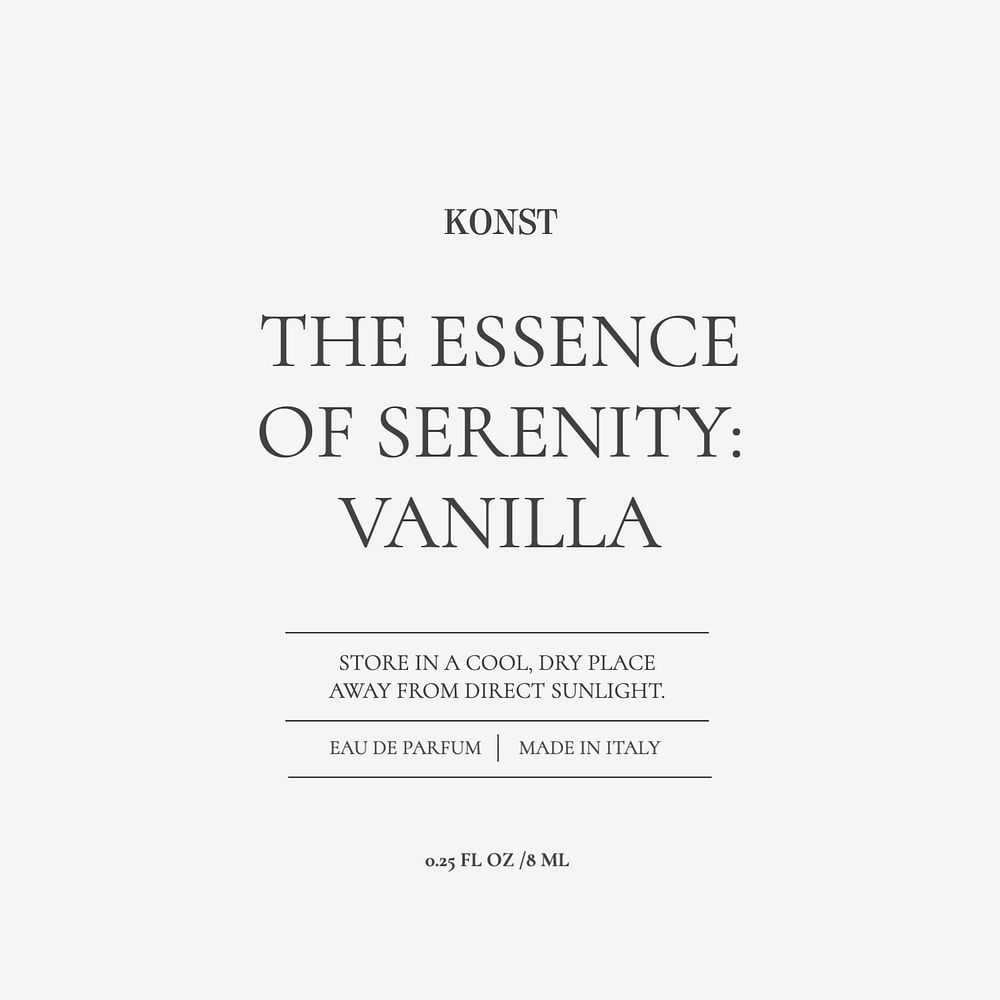 Vanilla label template, editable design | Free Editable Template - rawpixel