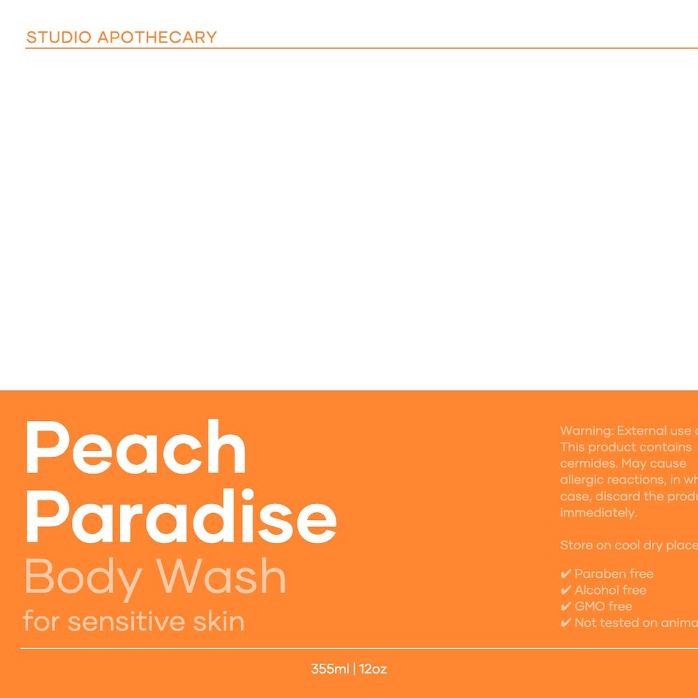 Body wash label template, editable | Premium Editable Template - rawpixel