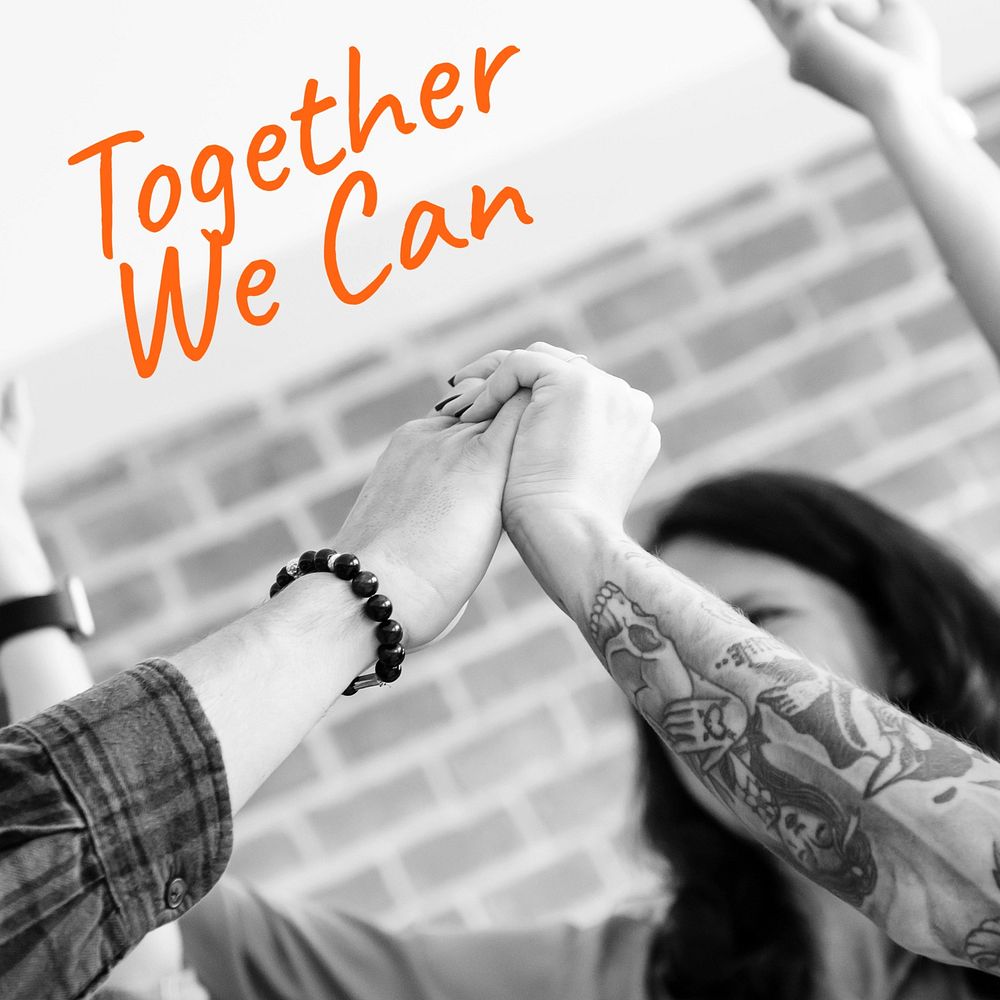Together we can Instagram post | Free Editable Template - rawpixel