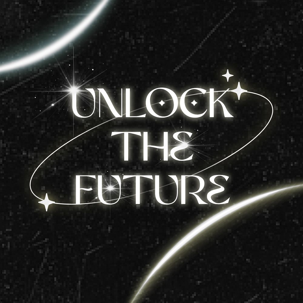 Unlock future quote Instagram post | Premium Editable Template - rawpixel