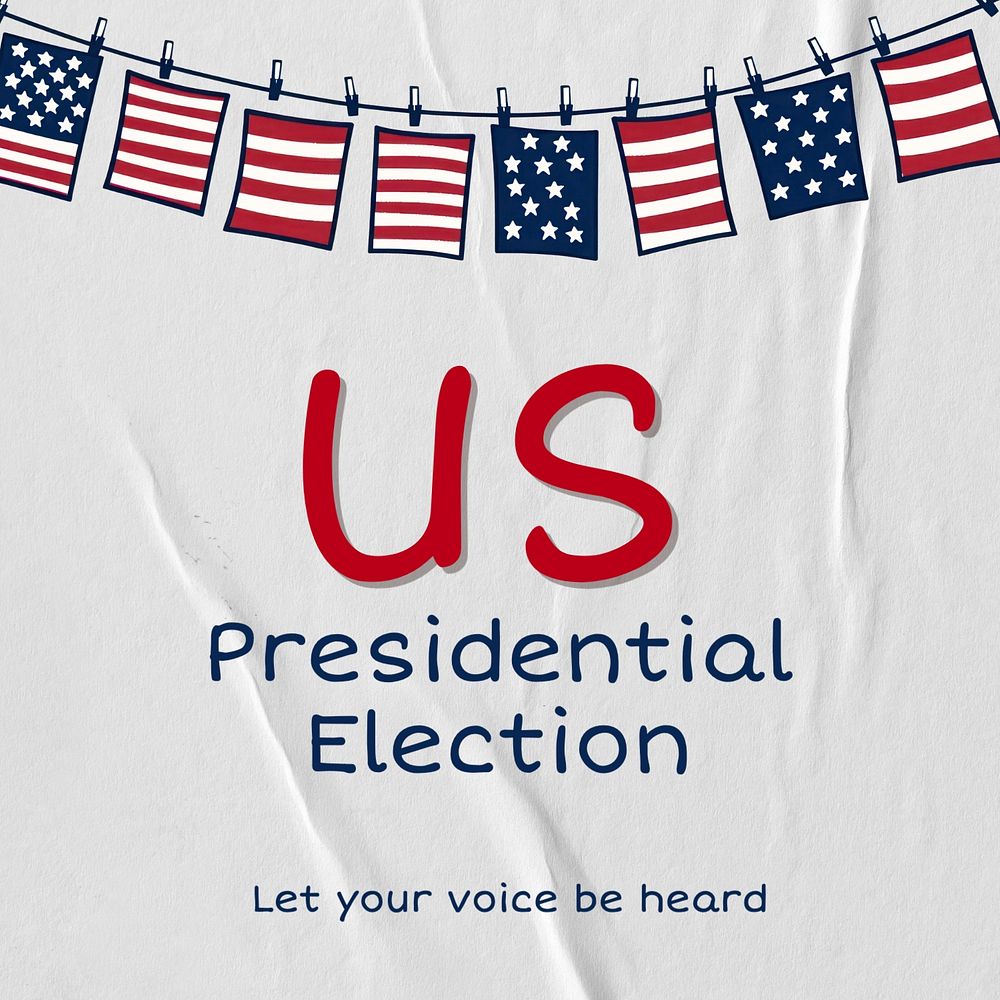 US election Instagram post template | Premium Editable Template - rawpixel