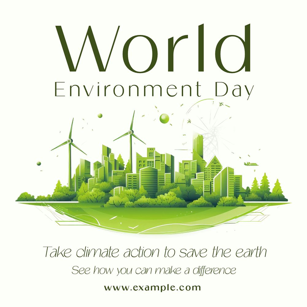 World environment day Instagram post | Free Editable Template - rawpixel