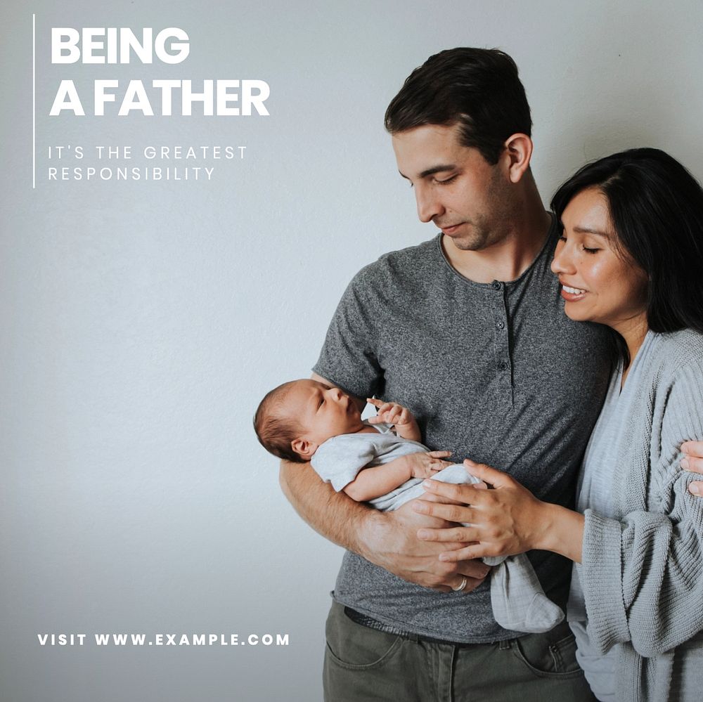 Being dad Instagram post template | Premium Editable Template - rawpixel