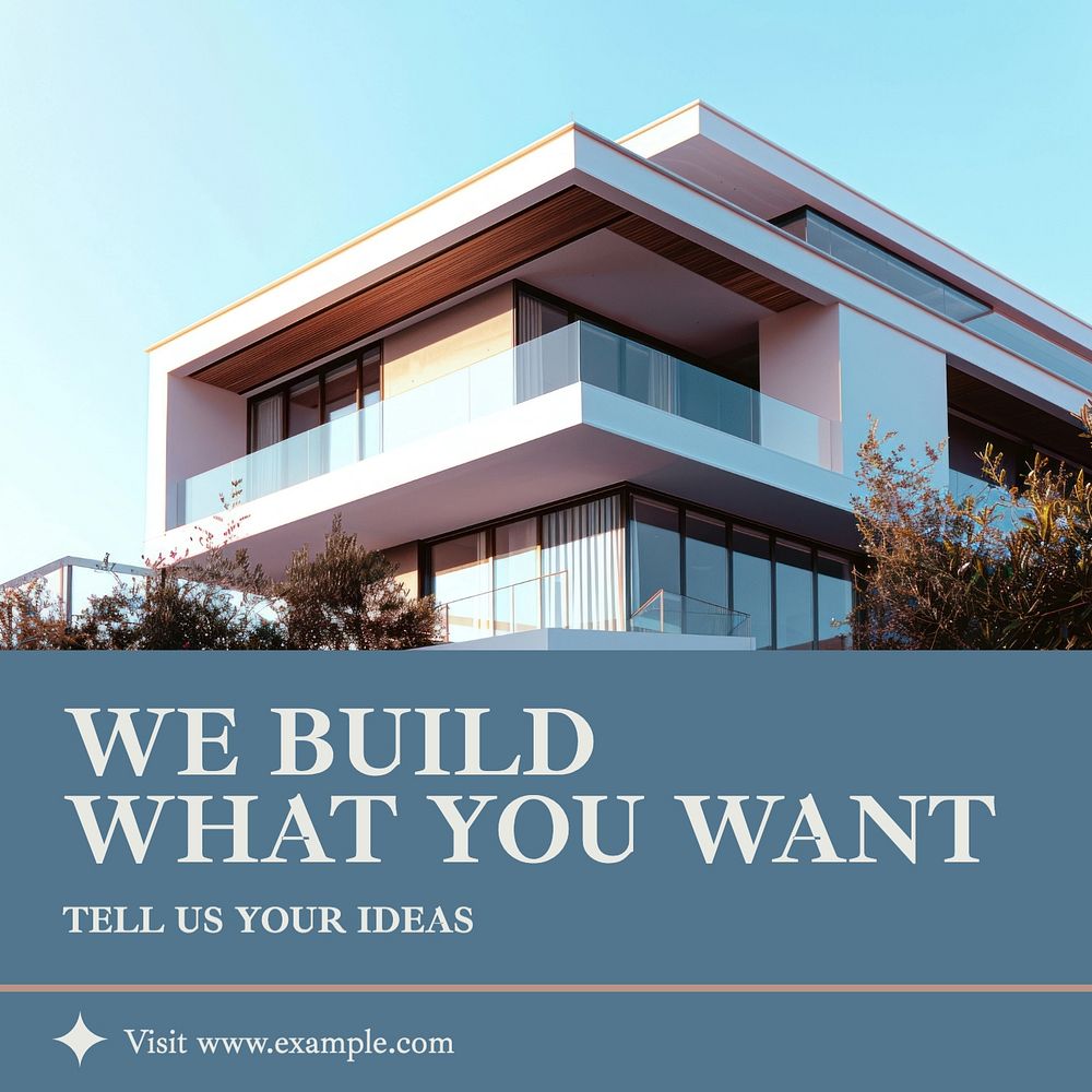 Building & architecture Instagram post | Premium Editable Template ...