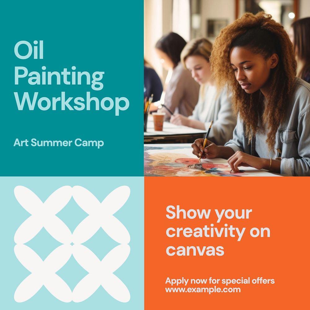 Art workshop Facebook post template | Premium Editable Template - rawpixel