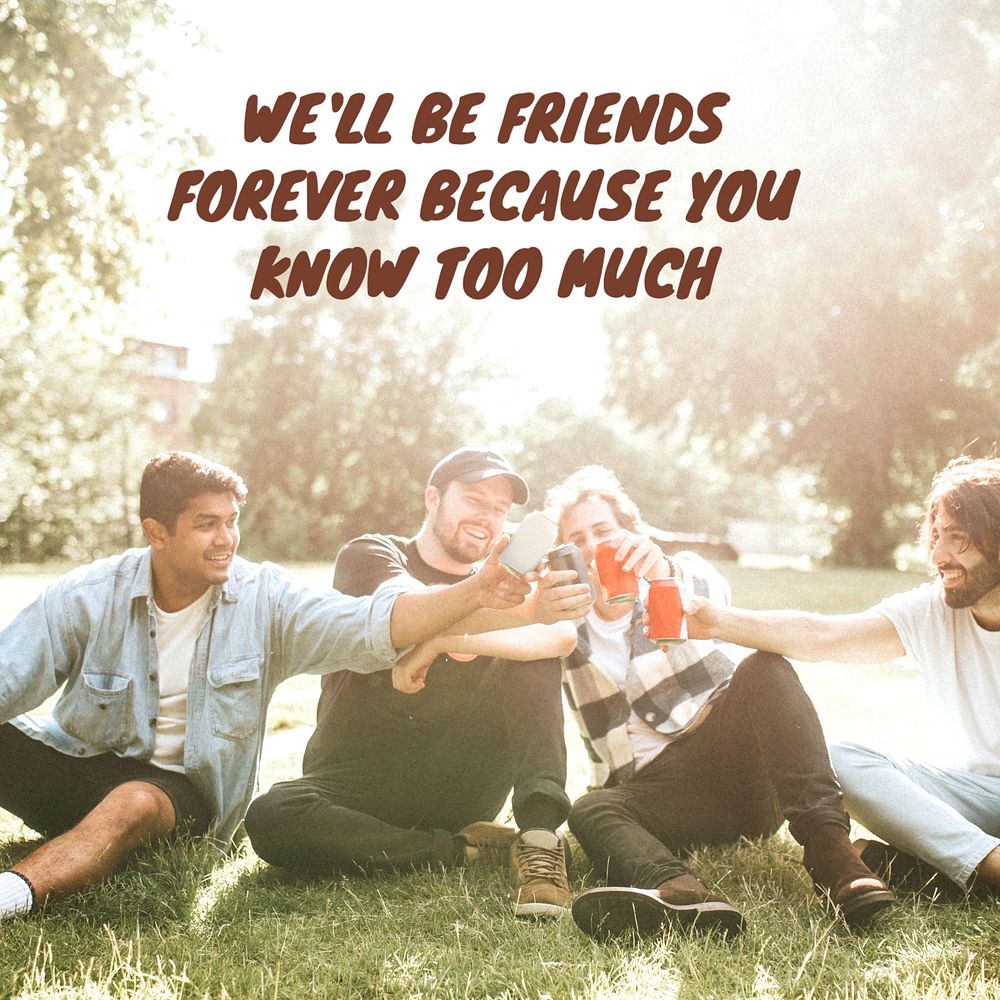Friendship quote Instagram post template | Premium Editable Template ...