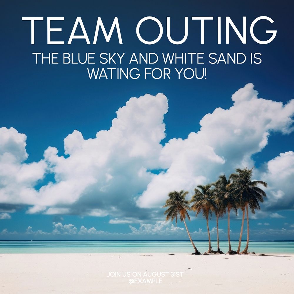 Team outing Instagram post template | Premium Editable Template - rawpixel