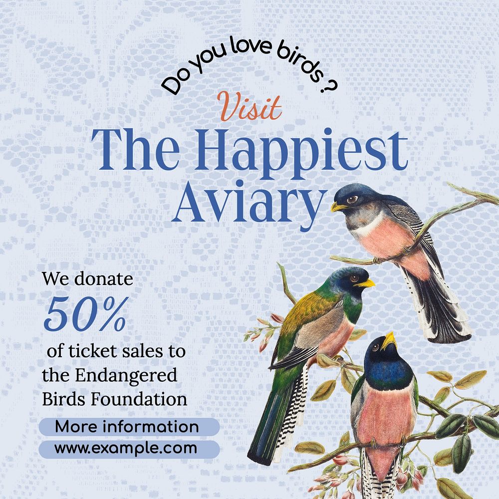 Aviary Instagram post template | Free Editable Template - rawpixel
