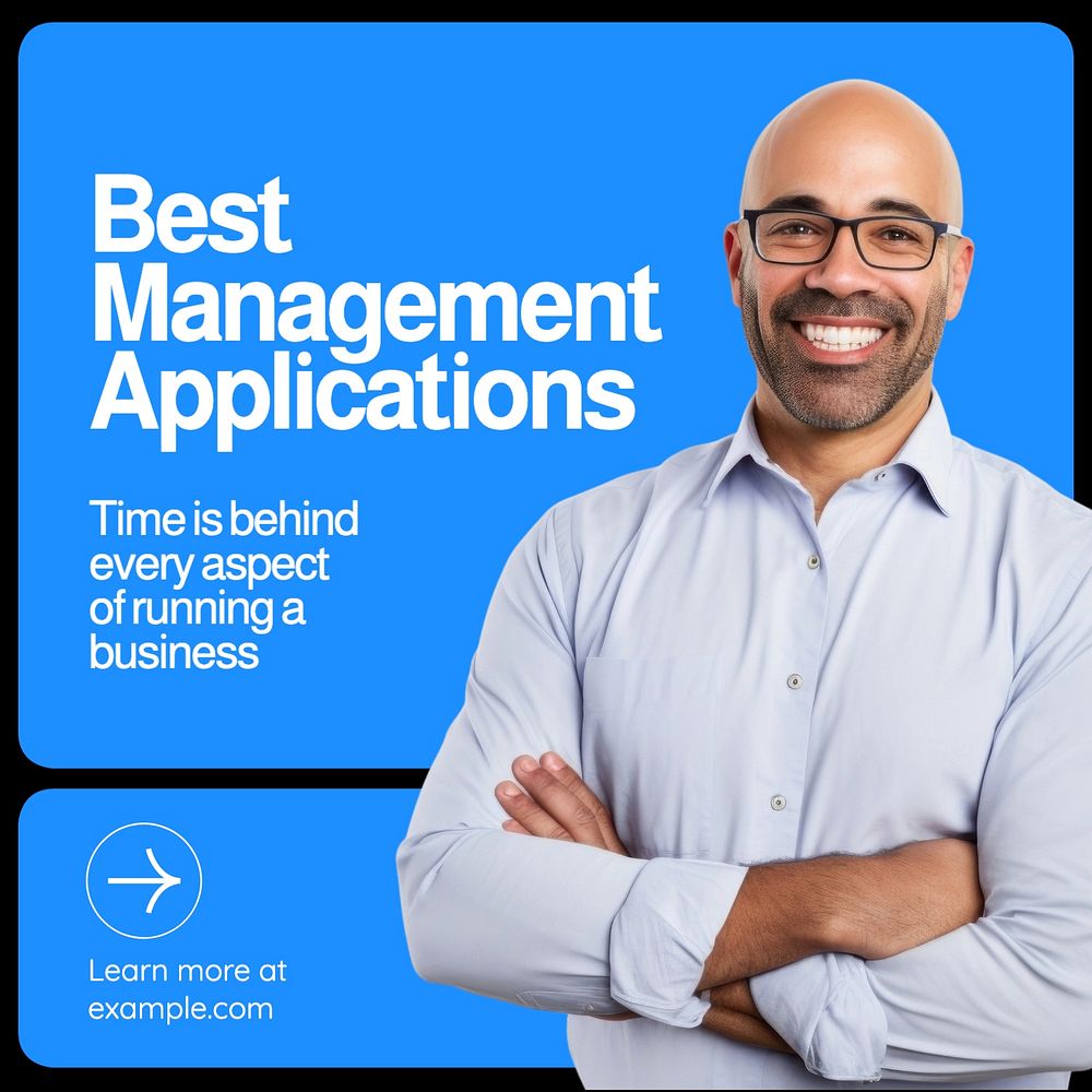 Management applications Instagram post template | Free Editable ...