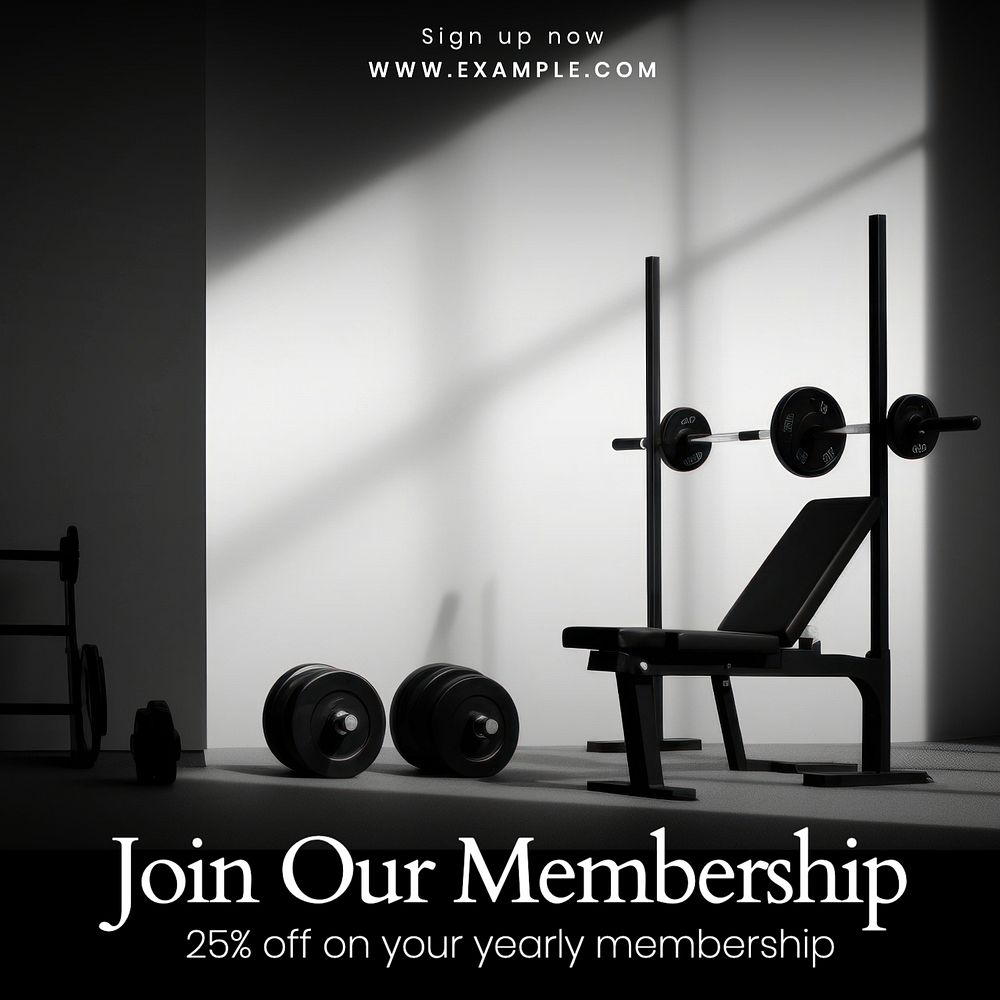Membership Instagram post template | Premium Editable Template - rawpixel