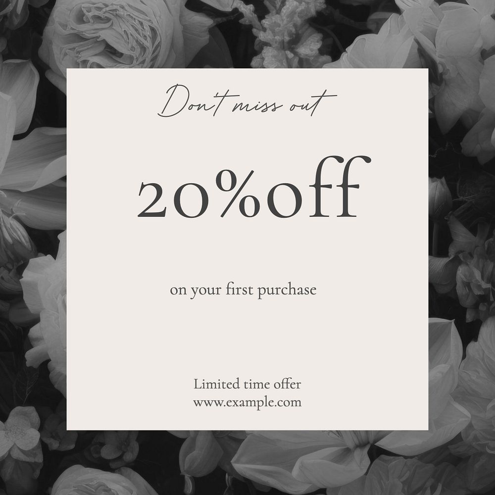 Promotional discount Instagram post template | Premium Editable ...