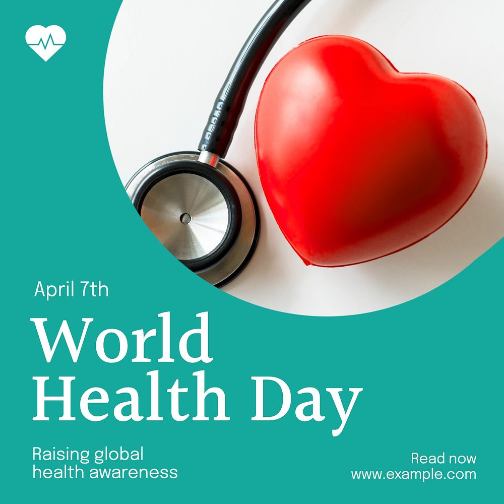 World Health Day Instagram post | Premium Editable Template - rawpixel