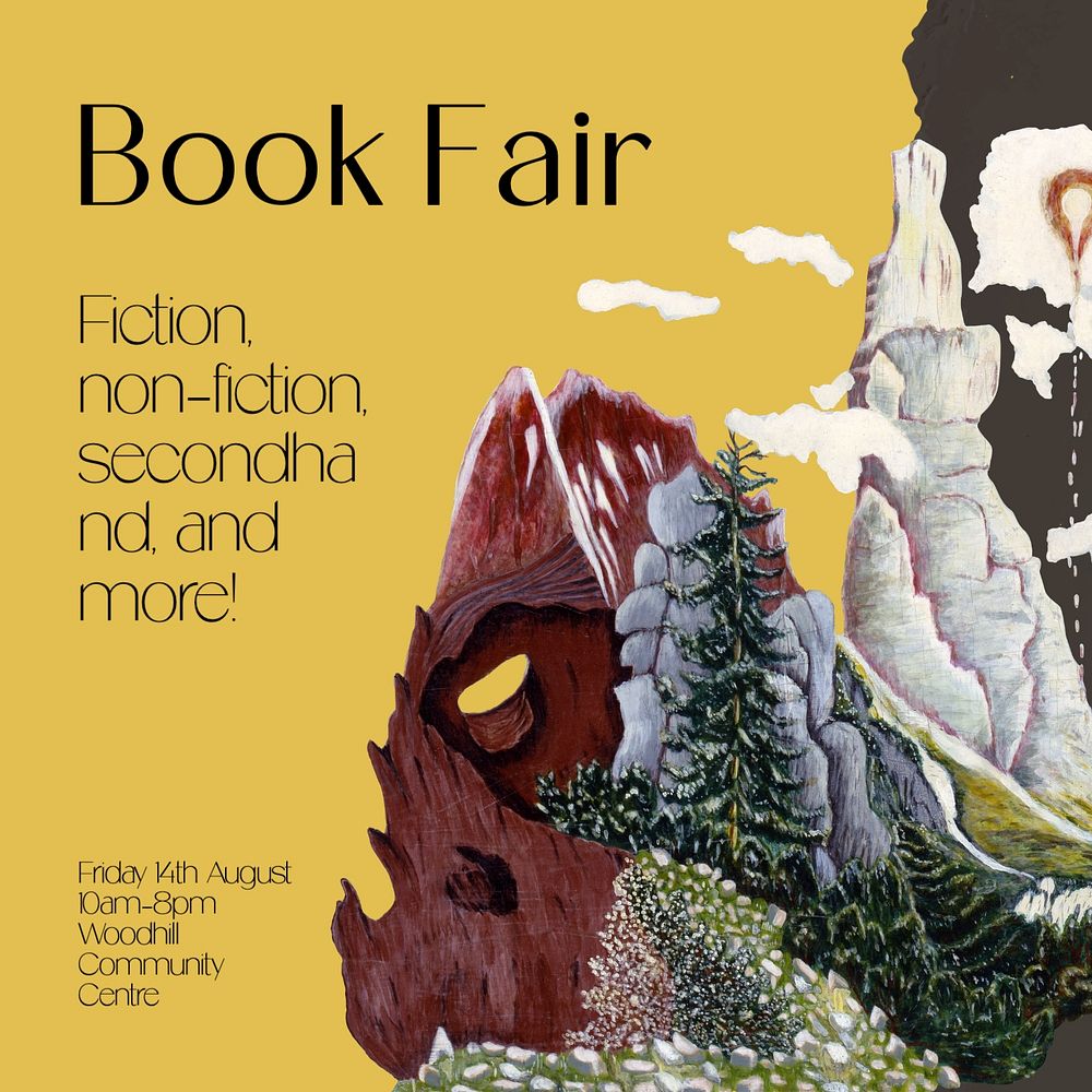 Book fair Instagram post template | Premium Editable Template - rawpixel