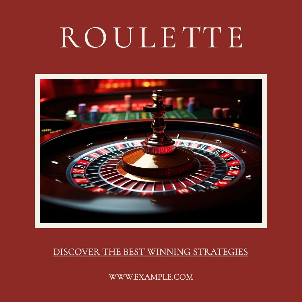 Roulette Instagram post template | Premium Editable Template - rawpixel