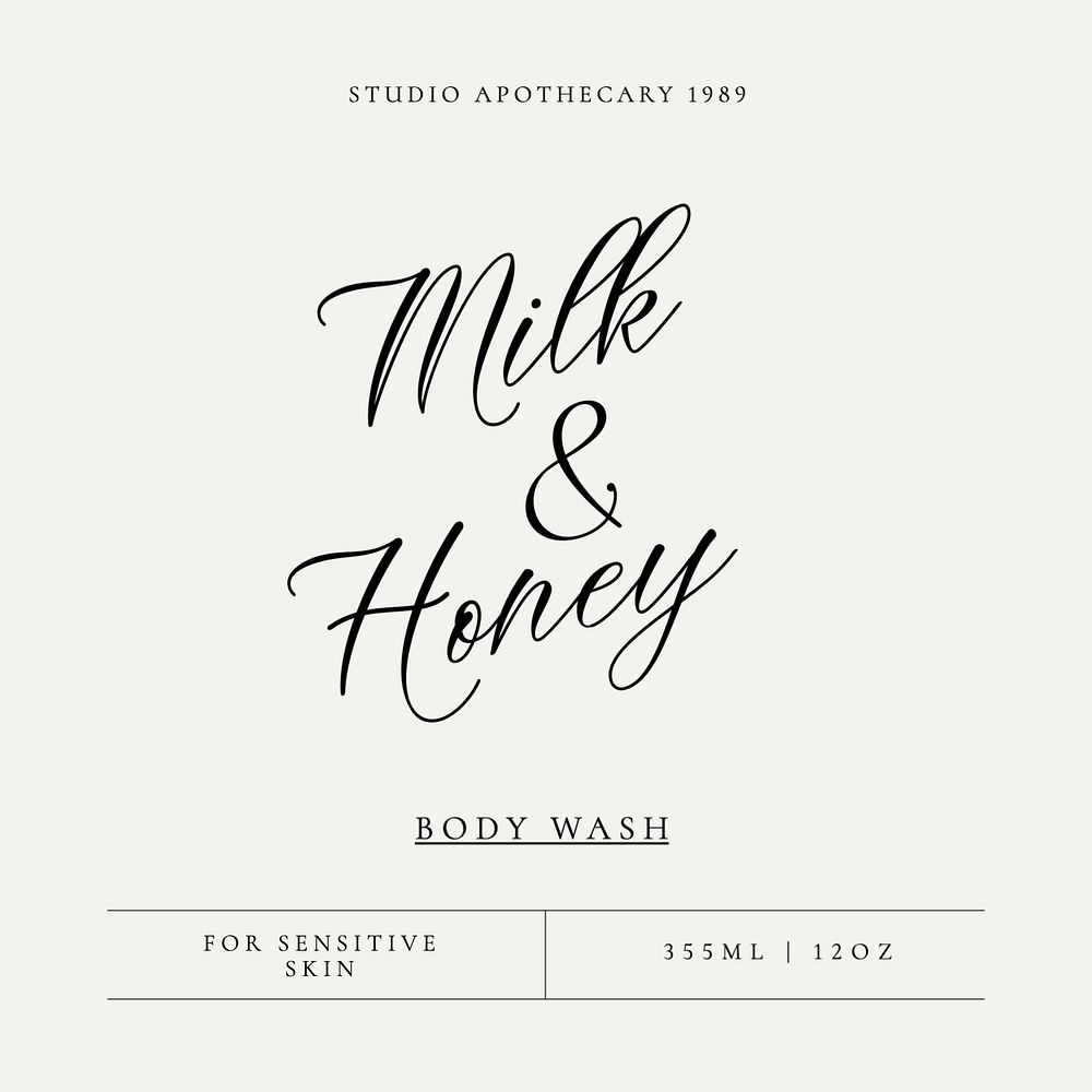 Body wash label template, editable | Premium Editable Template - rawpixel