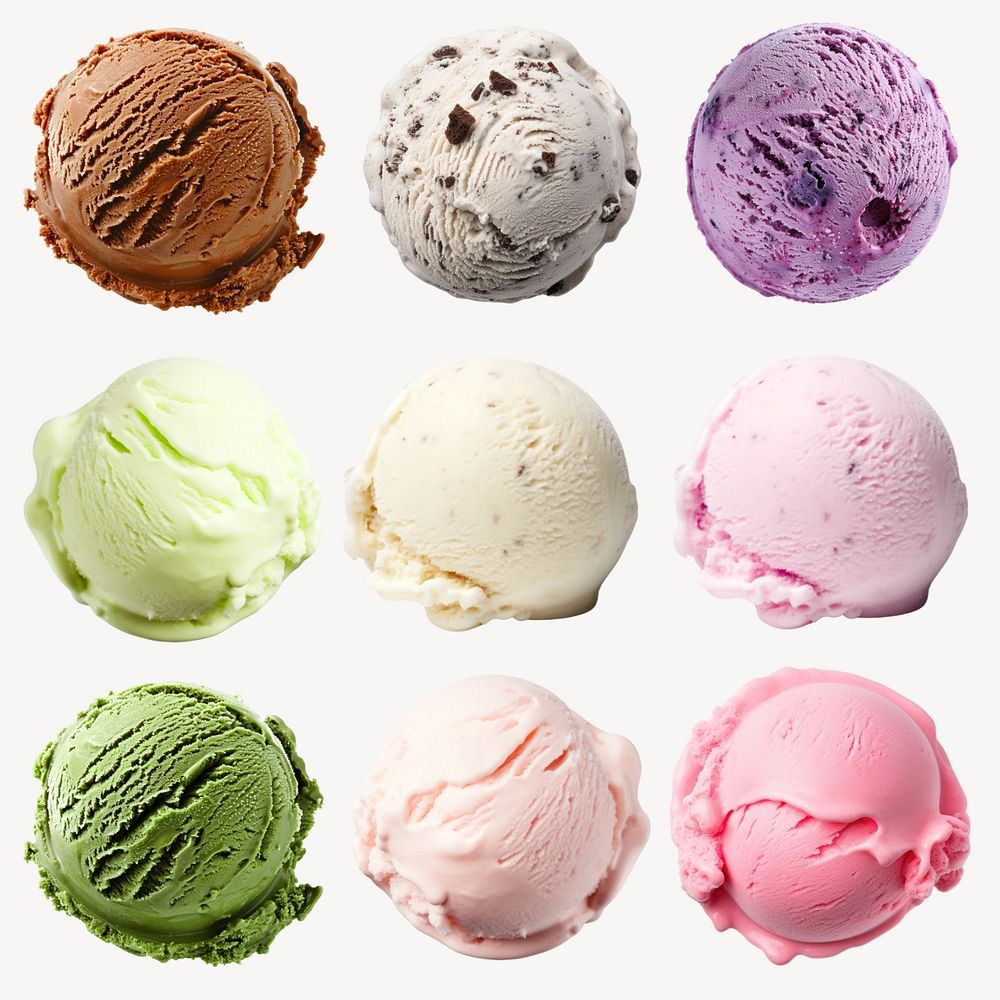 Ice cream element set, editable | Premium Editable Design - rawpixel